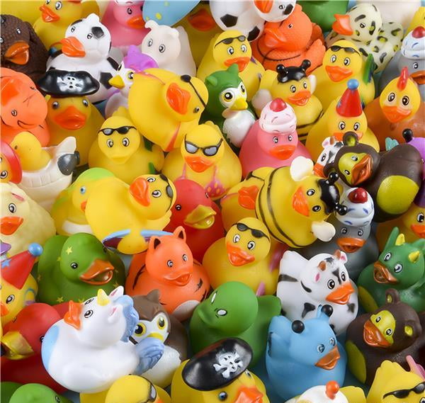 100 PCS RUBBER DUCK ASSORTMENT, 1 Piece - Walmart.com