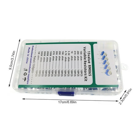 150PCS/Box Resistor Assorted Kit Circuit Resistance Film Pack Ohm ...