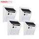 TorchStar Led Solar Motion Sensor Lights, Wireless Outdoor Wall Lights ...