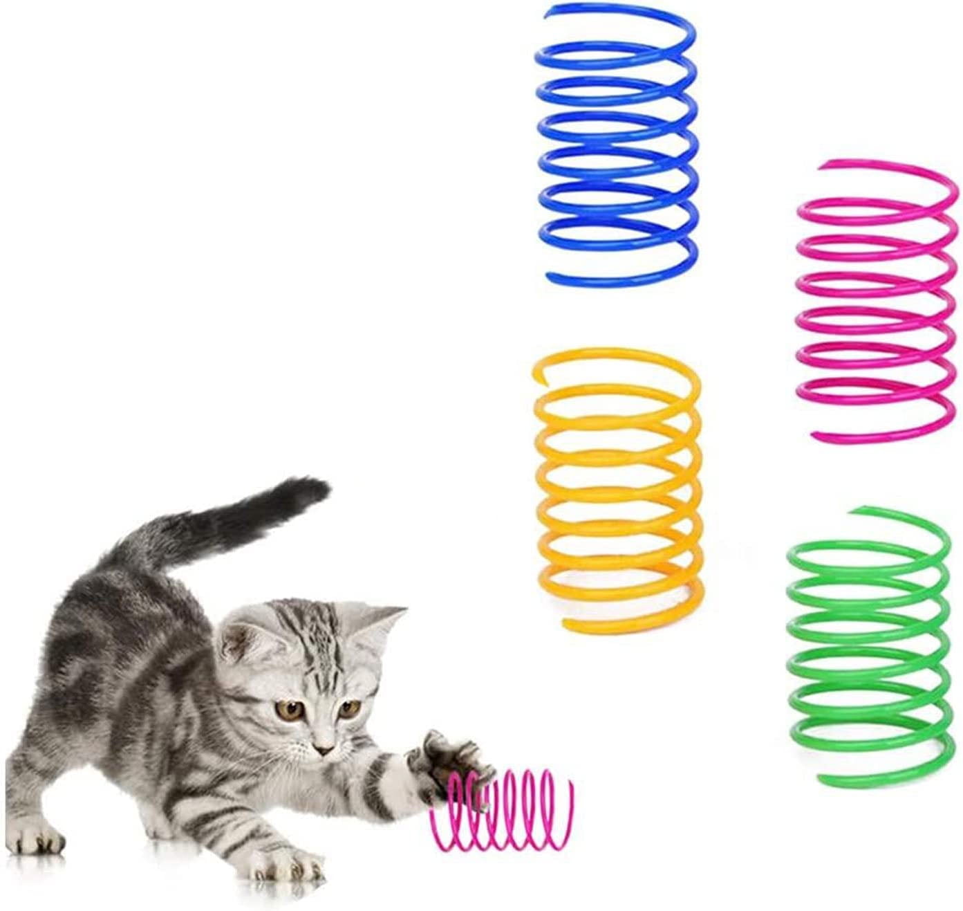[Gazdag]Cat Spring Toys, 12 Pack Cat Spiral Springs for Indoor Cats ...