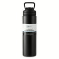 Mainstays 24 oz Stainless Steel Sip Water Bottle, Black - Walmart.com