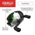 Zebco, Bite Alert Spincast Reel and Fishing Rod Combo, 7-Foot 2-Piece ...
