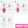 Lip Balm Keychain Caps Portable Designs Easy Attachment to Keys Women ...