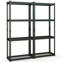 Free Shipping! Costway 2 PCS 4-Tier Metal Shelving Unit Heavy Duty Wire ...