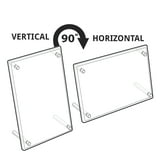 Azar Displays 252952 Beveled Edge L-Frame Acrylic Sign Holder 8.5"W X ...