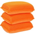 Scrubit Microfiber Kitchen Sponge Heavy Duty Dishwashing Cleaner Orange ...