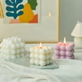 MesaSe 6-Cavity Bubble Candle Mold, 3D Cube Ball Candle Mold, Silicone ...