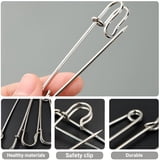 TUWAFE 10 Pieces Large Safety Pins, Extra Thick Safety Pins for Clothes ...