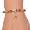 Delight Jewelry Yellow Beaded Bracelet and Earring Set, featuring Gold ...