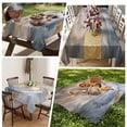 Abstract Watercolor Gray Gold Marble Table Cloth 54x54in, Waterproof ...