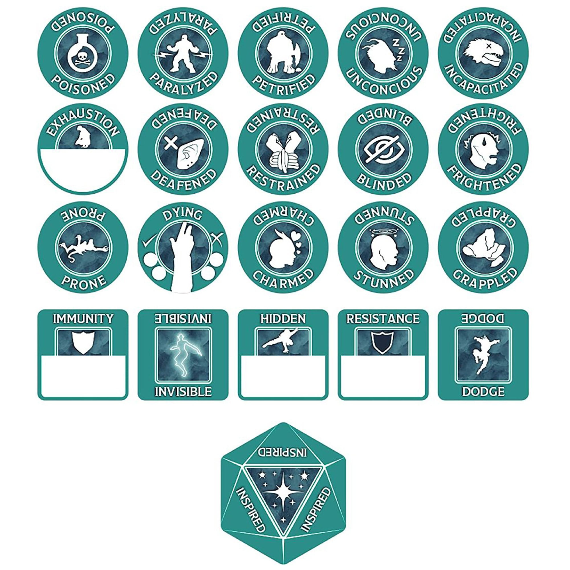 Buy D&D: Wizard Token Set - Character RPG Set, Gale Force Nine ...