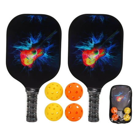 Pickle Rackets, Pickleball Set Ergonomic Color Balls With Racket Bag ...