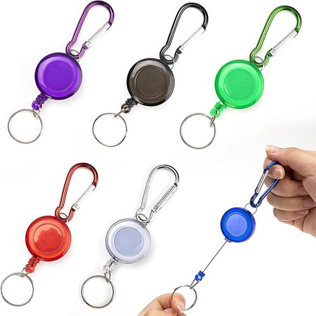Extendable Key Chain Steel Cable, Key Holder Belt, Extendable Lanyard ...