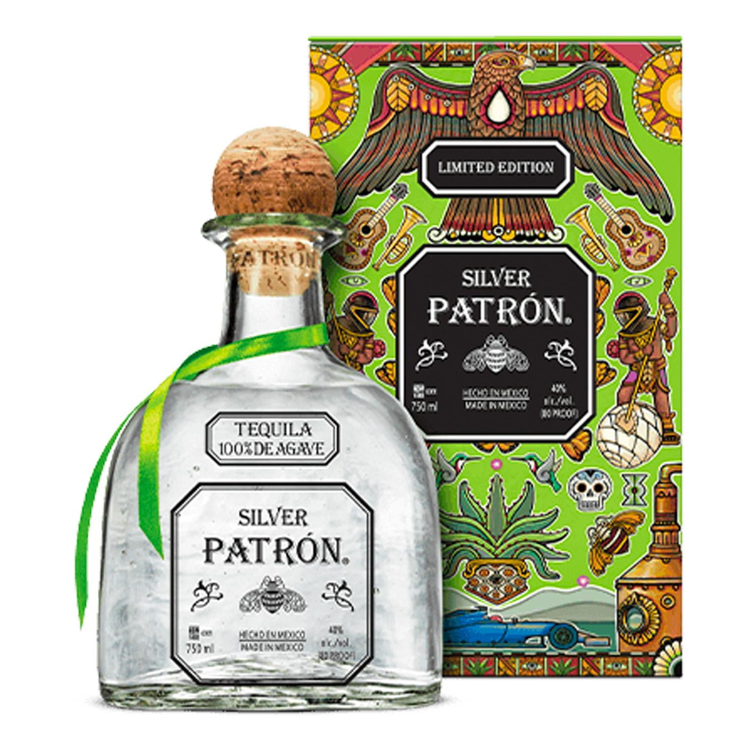 Pack de 4 Tequila Patrón Silver Edicion Sergio Perez 700 ml | Walmart ...
