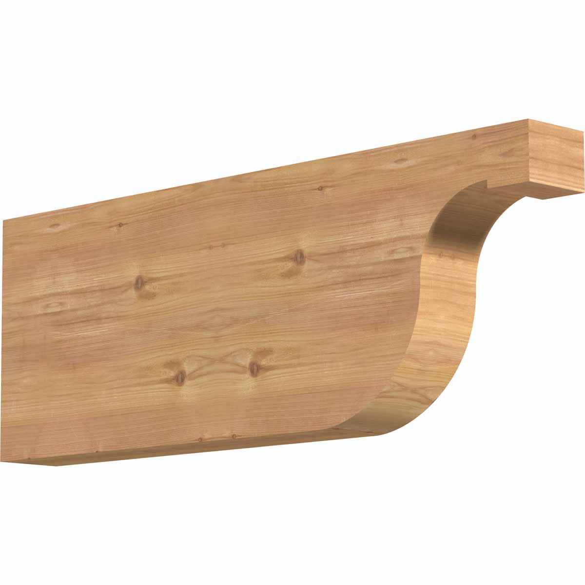 3 1/2"W x 12"H x 32"L Del Monte Smooth Rafter Tail, Western Red Cedar ...
