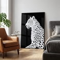 Canvas Art Prints Snow Leopard in the Dark Night 36"L x 24"W Wall Decor ...