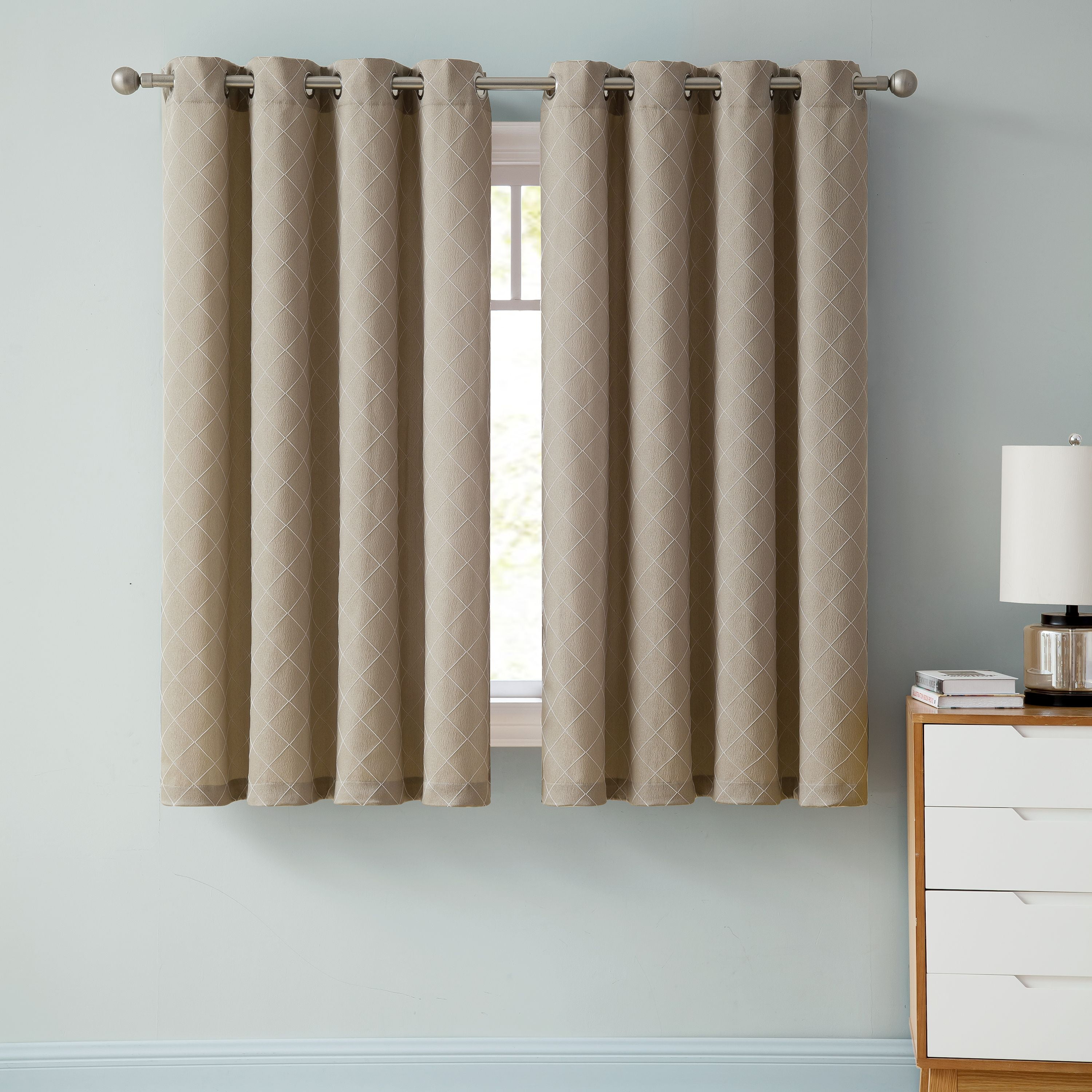 Mainstays Lana Grommet Top Window Curtain Panel - Walmart.com
