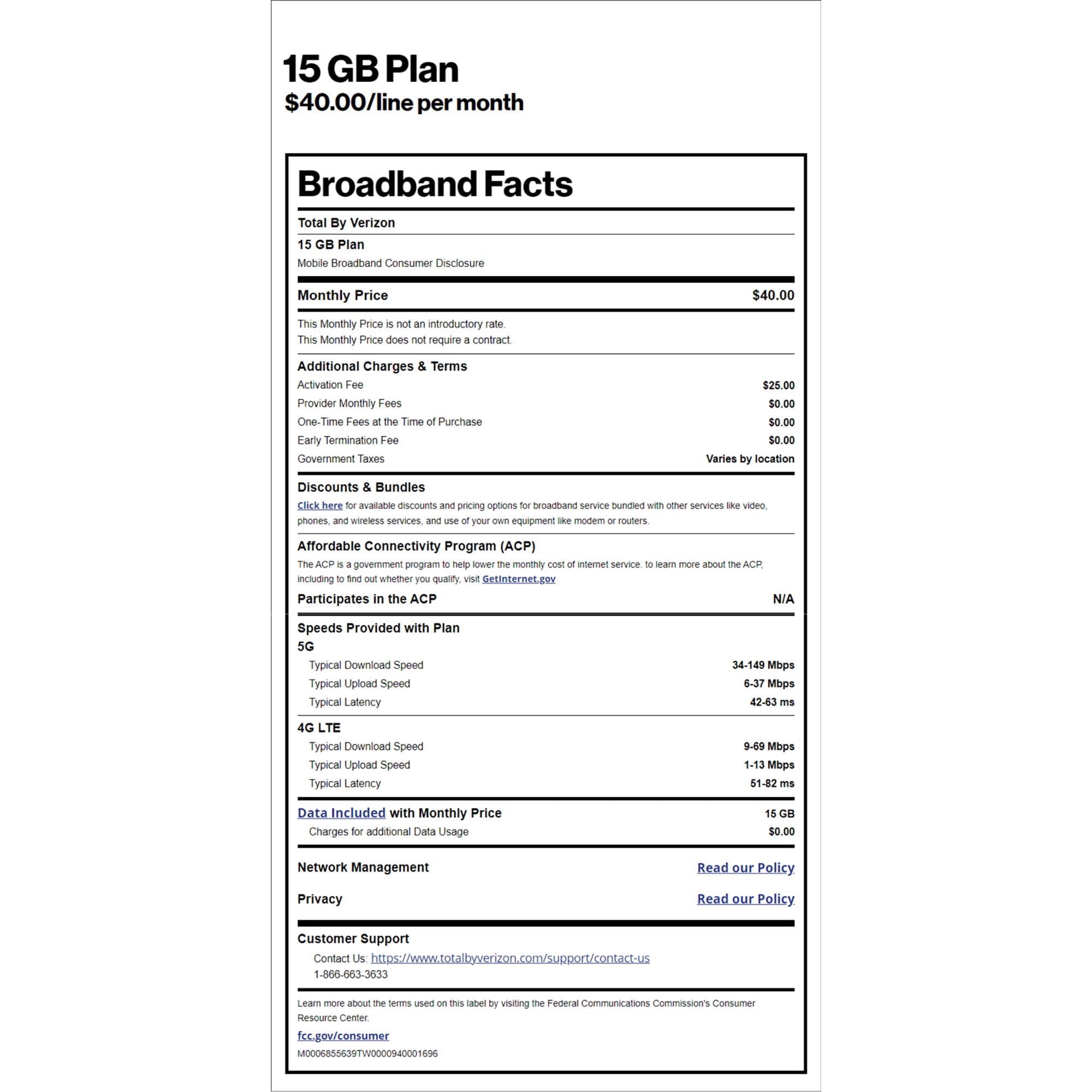 Total by Verizon $40 No-Contract Single-Device Unlimited Talk & Text ...