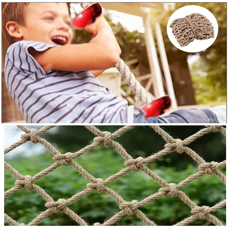 Child Climbing Safety Net Heavy Duty Hemp Rope Net Kids Swingset Rope ...