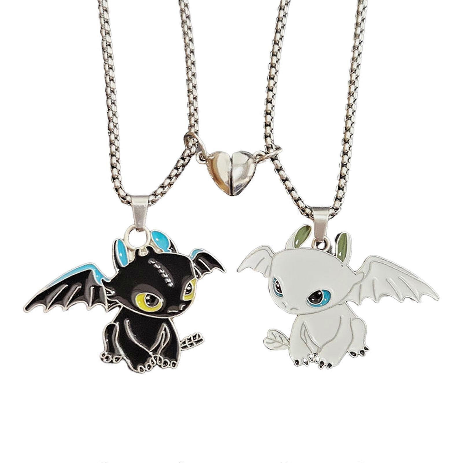 Click here for Chunmei (60cm)2x Couples Necklaces Love Heart Drag... prices