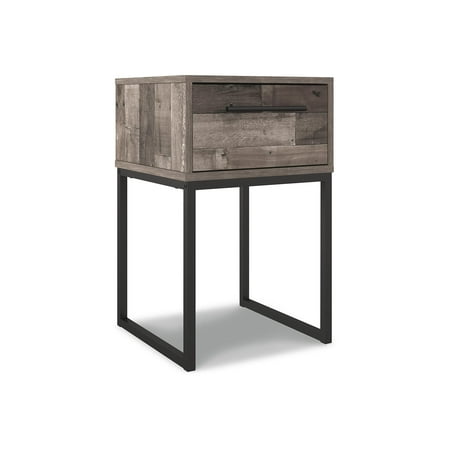 Signature Design by Ashley Neilsville Industrial 1 Drawer Nightstand ...