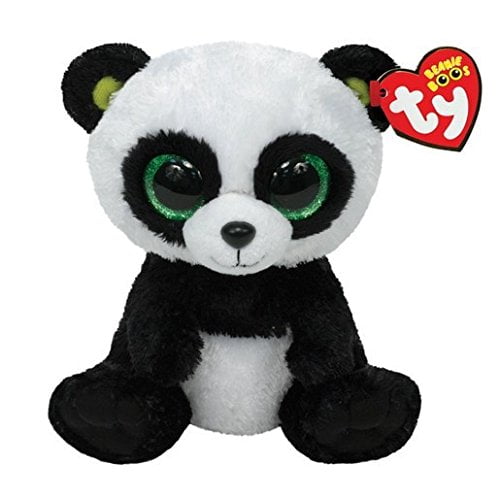 TY Beanie Boos - Bamboo Panda (Glitter Green Eyes) Small 6" Plush ...