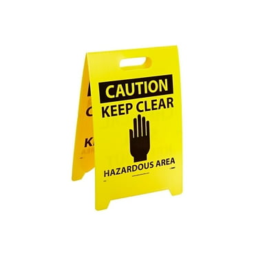 National Marker Construction Entrance 14X20 Rigid Plastic Danger Sign ...