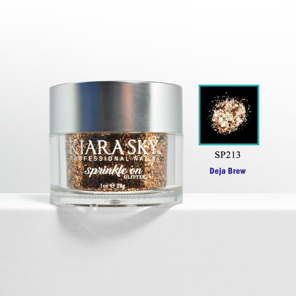 Kiara Sky Sprinkle On Glitter Nail Powder SP2 - Deja Brew 1oz - Walmart ...