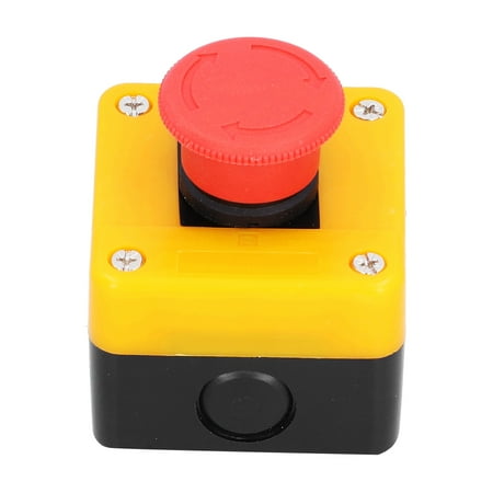 Emergency Stop Push Button, Red Mushroom Explosion-Proof 10A 1NO 1NC ...