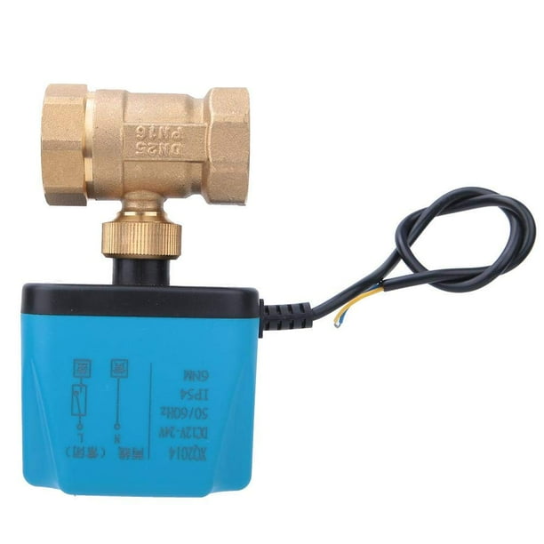 Electric Ball Valve DC12~24V G1in 2 Way Brass Manuale Valve 90 Degree ...