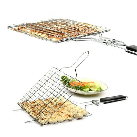 Portable Fish Grilling Basket, Grill Baskets for Outdoor Grill ...