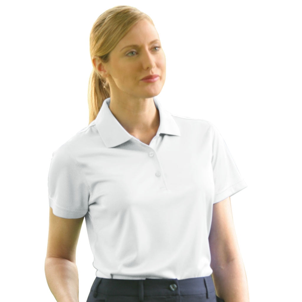 Monterey Club Women's Dot Texture Solid Golf Polo Shirt #2074 - Walmart.com