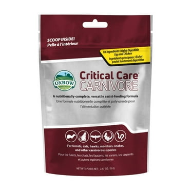 Oxbow Critical Care Carnivore MMF7 - Nutritionally Complete Feeding ...