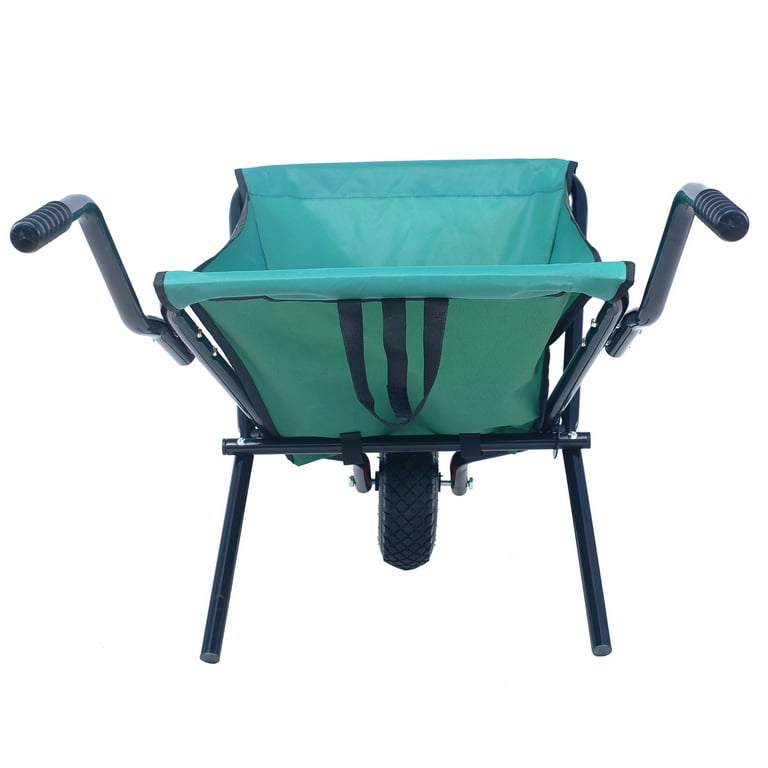 Portable Wheelbarrow Collapsible Wheelbarrow - 176 Lb Capacity Folding ...
