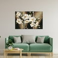 Visual Art Decor Cherry Blossom Floral Leaf 3pc 12x24 inch Wall Art ...