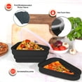 Pizza Pack® Keeper: BPA-Free Silicone Pizza Holder, 5 Microwavable ...