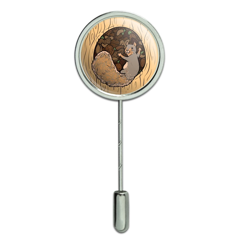 Squirrel Protecting His Nuts Stick Pin Stickpin Hat Brooch - Walmart.com