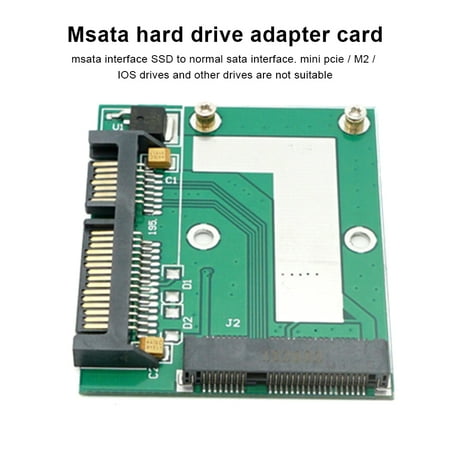 MSATA to SATA Hard Drive Adapter PCB Electronic Module Card Removable ...
