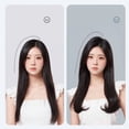 Coffee Short Hair Straightening Brush 3 Heat Settings 30S Fast Heat Usb ...