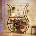 Tribesigns 6-Tier Indoor Plant Stand, 70.9" Tall with 10 Hooks, Vase ...