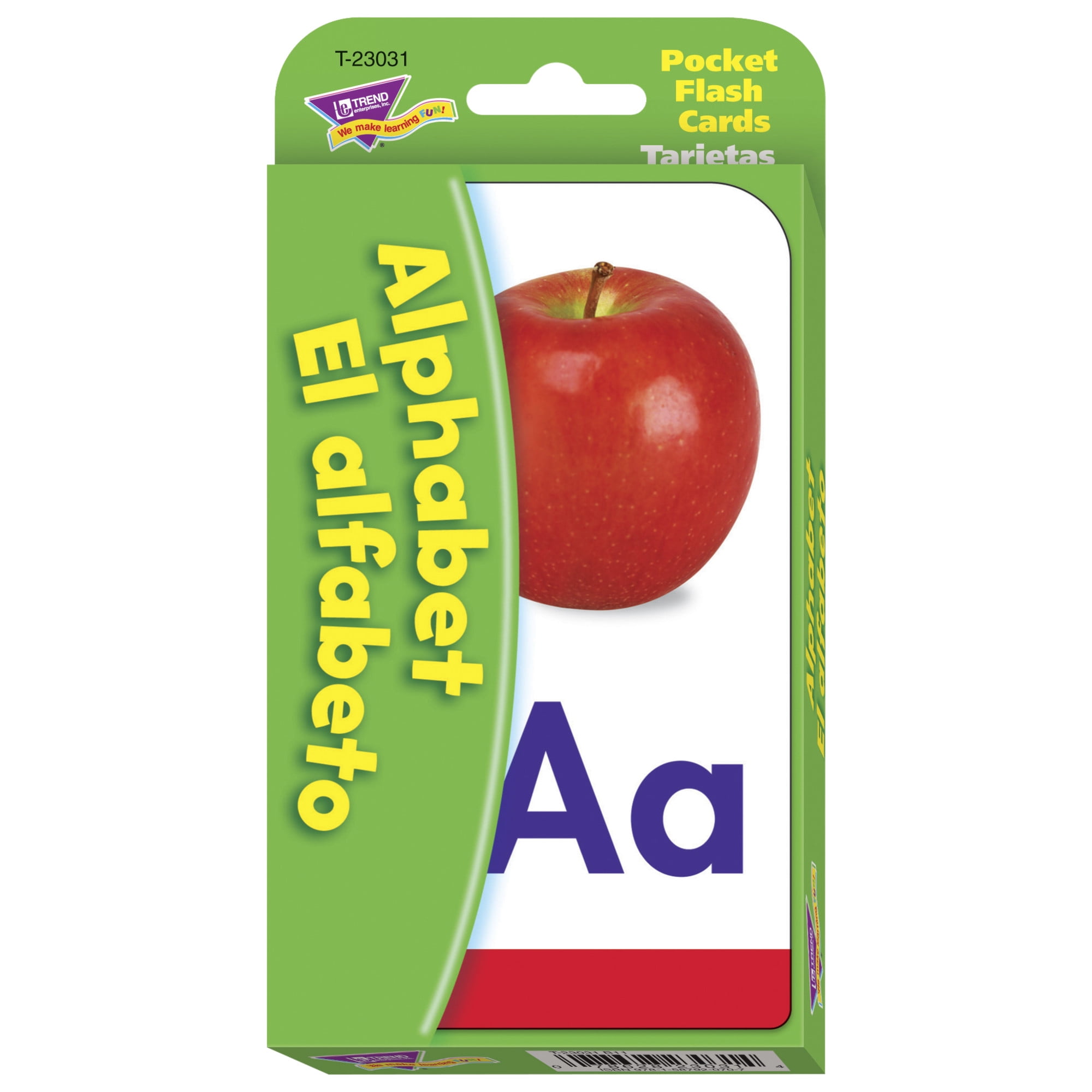 Trend Enterprises Bilingual Alphabet Flash Cards, Set of 56 - Walmart.com