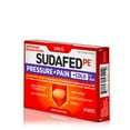 Sudafed PE Pressure + Pain + Cold Relief Caplets for Adults, 24 ct HSA ...