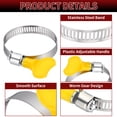 10 Pack 304 Stainless Steel Key Hose Clamps, 16-25mm (5/8" to 1 ...