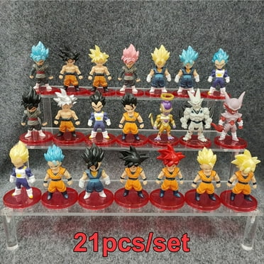 21PCS Mini Dragon Ball Z Figures Super Saiyan Goku Vetega Gotenks ...