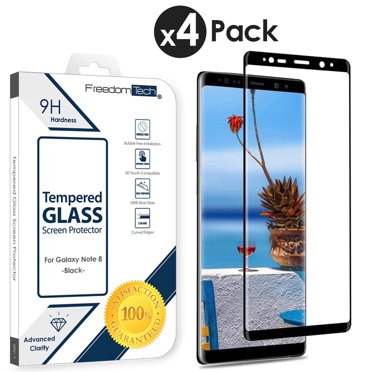 Amfilm Full Cover (3D Curved) Tempered Glass Screen Protector with Dot ...