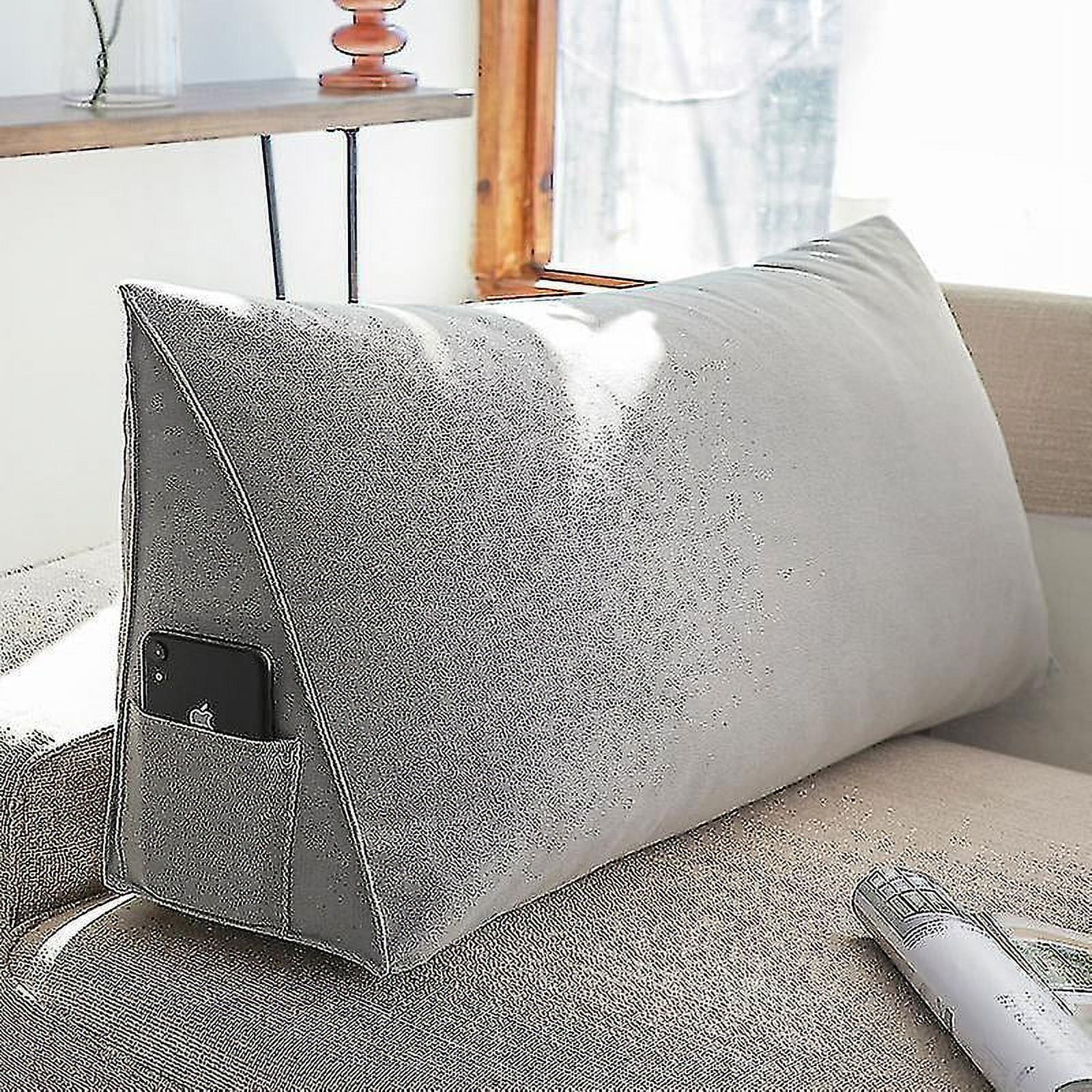 Click here for Triangular Bed Wedge Pillow  Back Support Backrest... prices