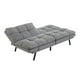 Mainstays Memory Foam Futon with 72" Grey - Walmart Business Supplies