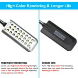 DaToo Aquarium Light Clamp Fish Tank Light White and Blue LEDs 3W ...