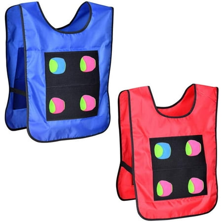 Velcro Ball Game, 2 Target Vests With 10 Velcro Balls Throwing Game ...