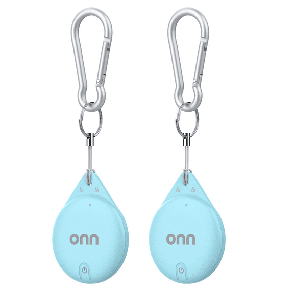 Onn+ Item Locator White Bluetooth key finder with Apple Find My app ...
